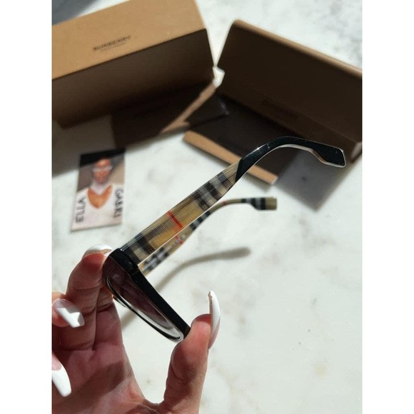 Burberry | Accessories | New Burberry Be4335 Maple Black Square ...